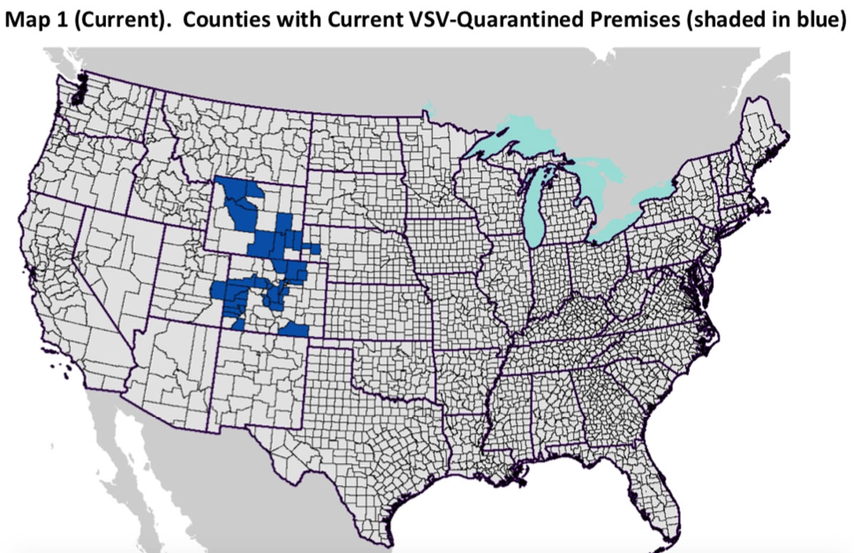 Four States Still Have Active VSV Quarantines - EquiManagement